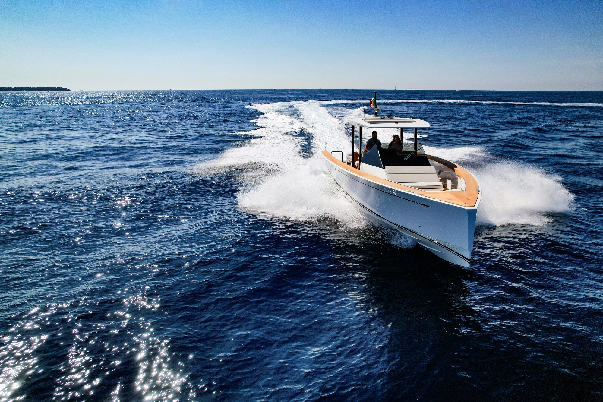 Swan Shadow, the first powerboat tender built by Nautor Swan